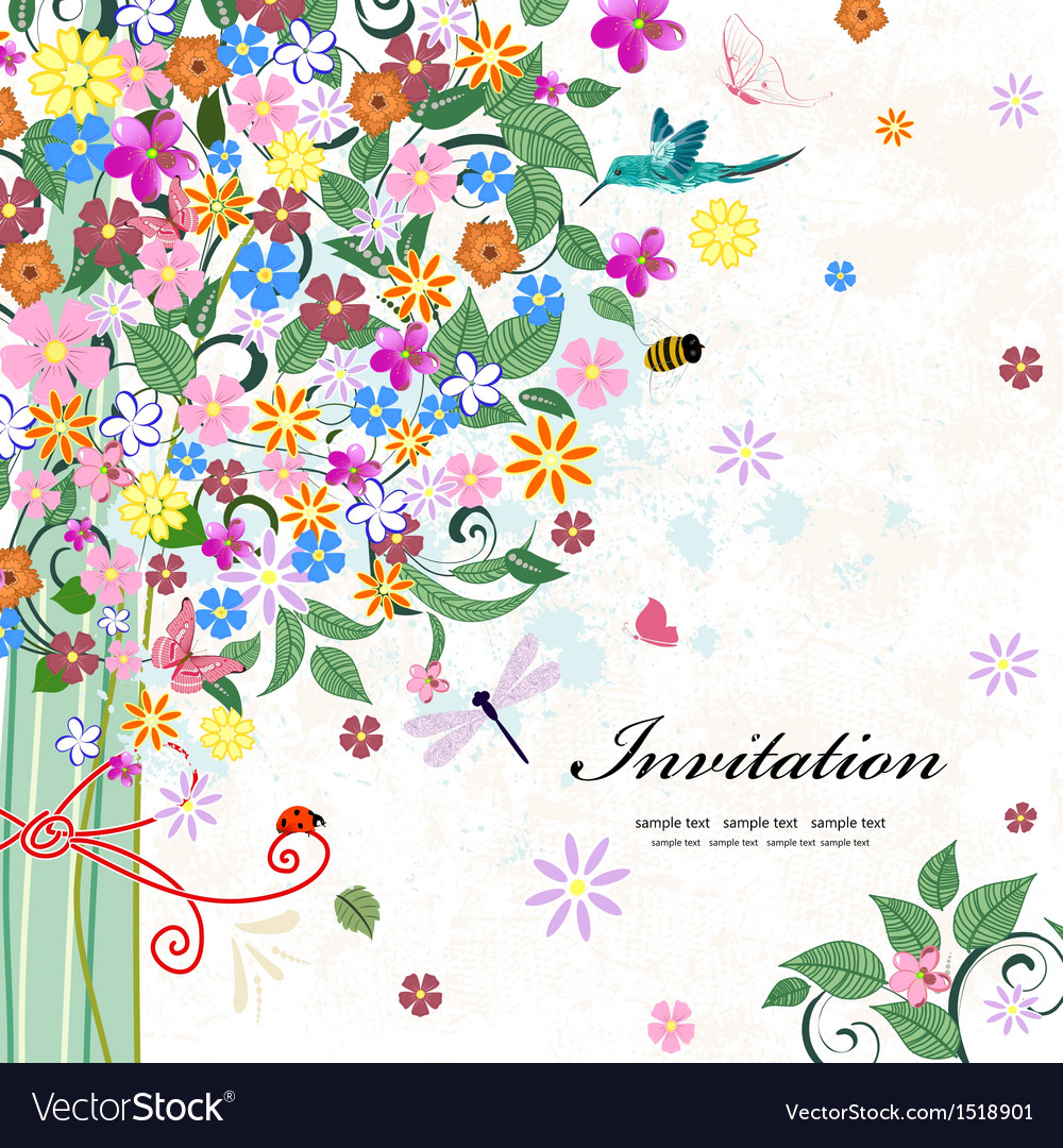 Tree card Royalty Free Vector Image - VectorStock