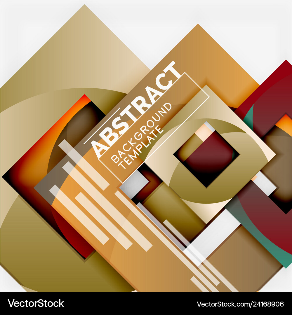Background abstract squares geometric minimal Vector Image