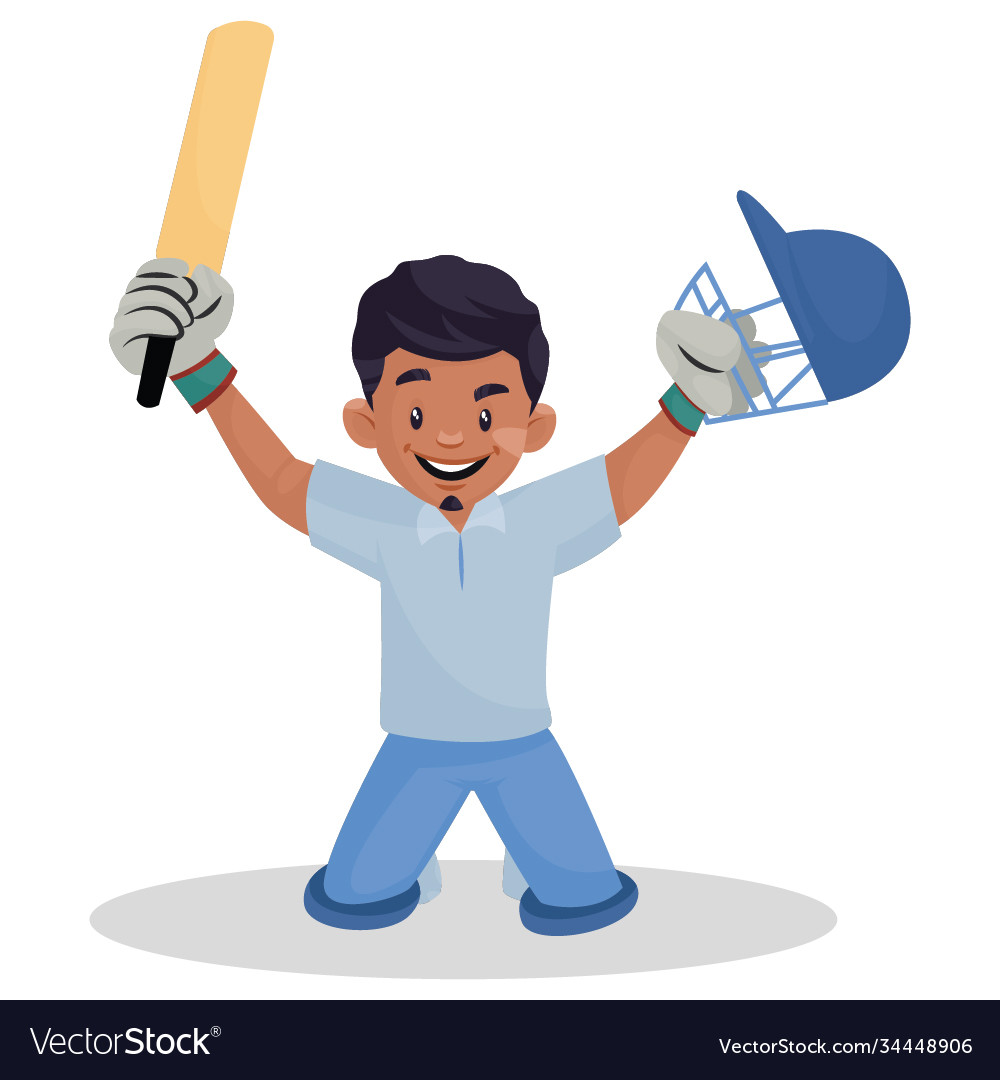 Cricketer Royalty Free Vector Image - VectorStock