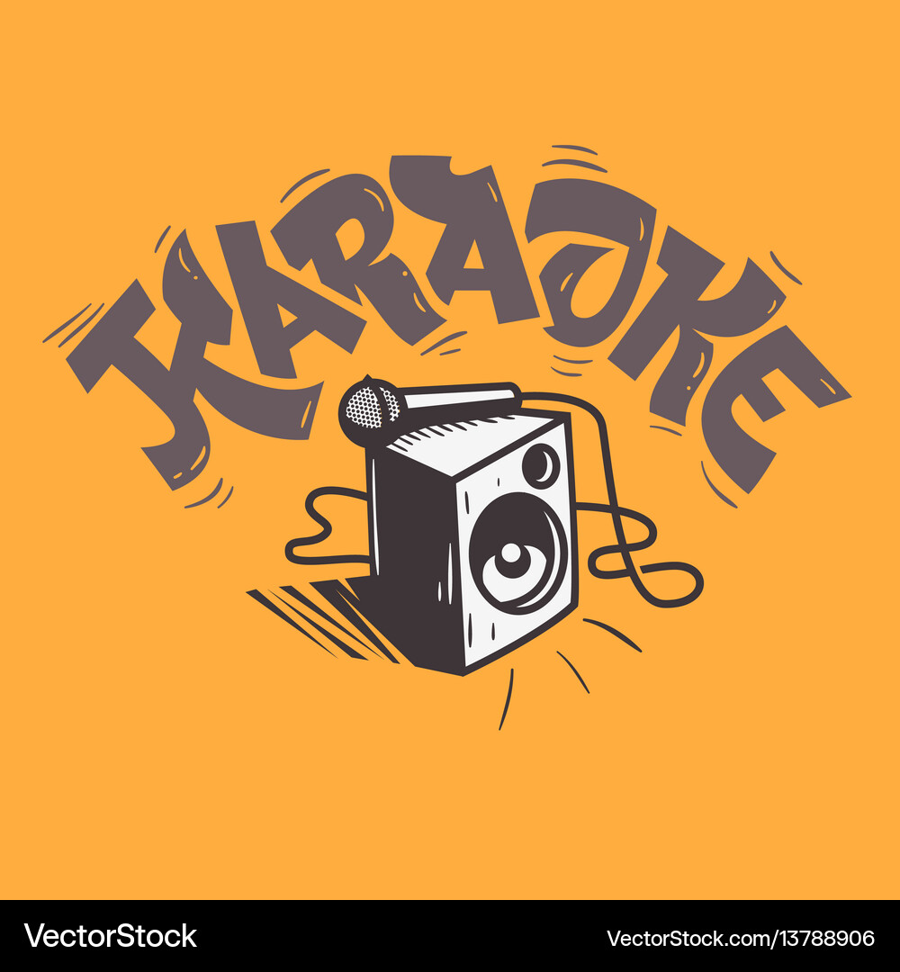 Karaoke Music Party Concept Royalty Free Vector Image