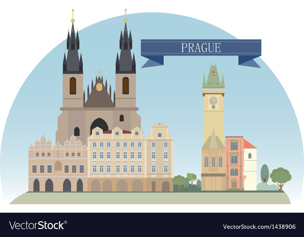 Prague Royalty Free Vector Image - VectorStock