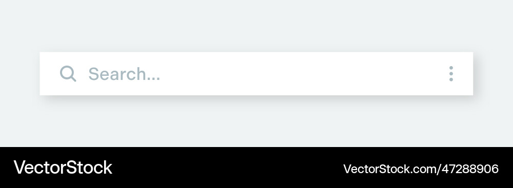 Search bar template internet browser engine Vector Image