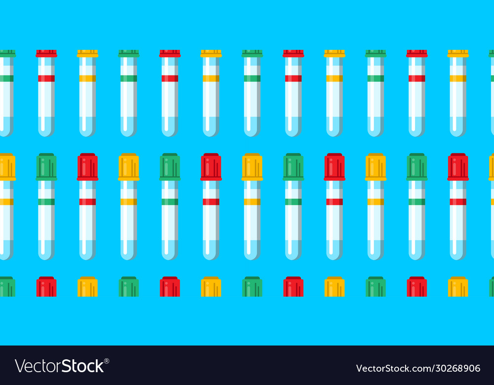 Test tube pattern Royalty Free Vector Image - VectorStock