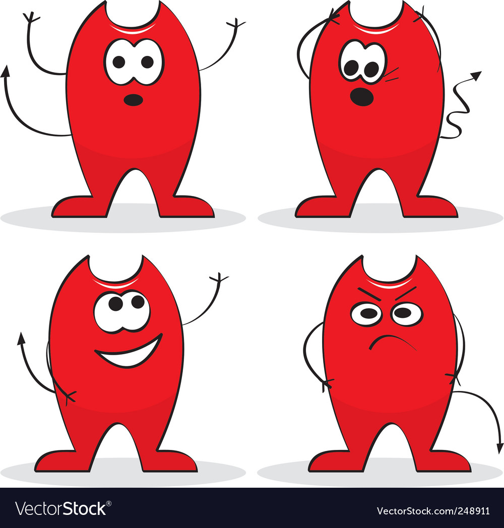 Cartoon devils Royalty Free Vector Image - VectorStock