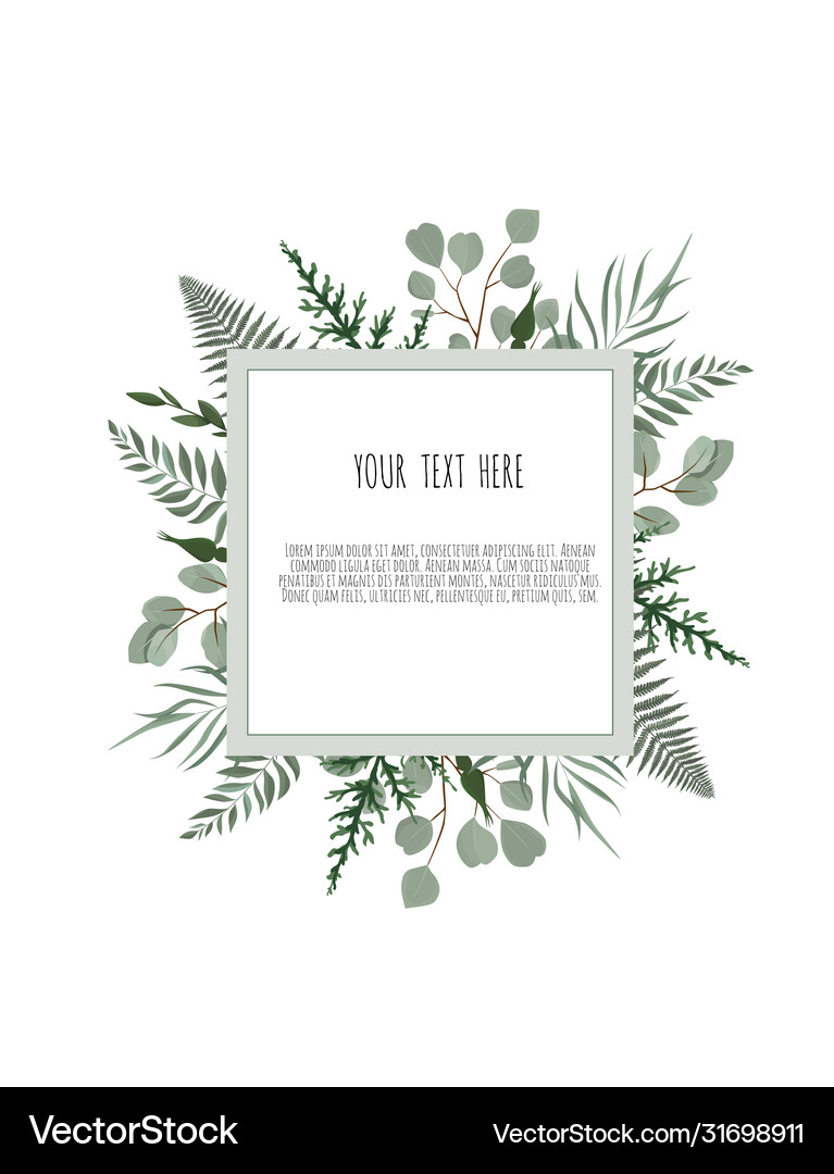 Floral design card greeting postcard Royalty Free Vector