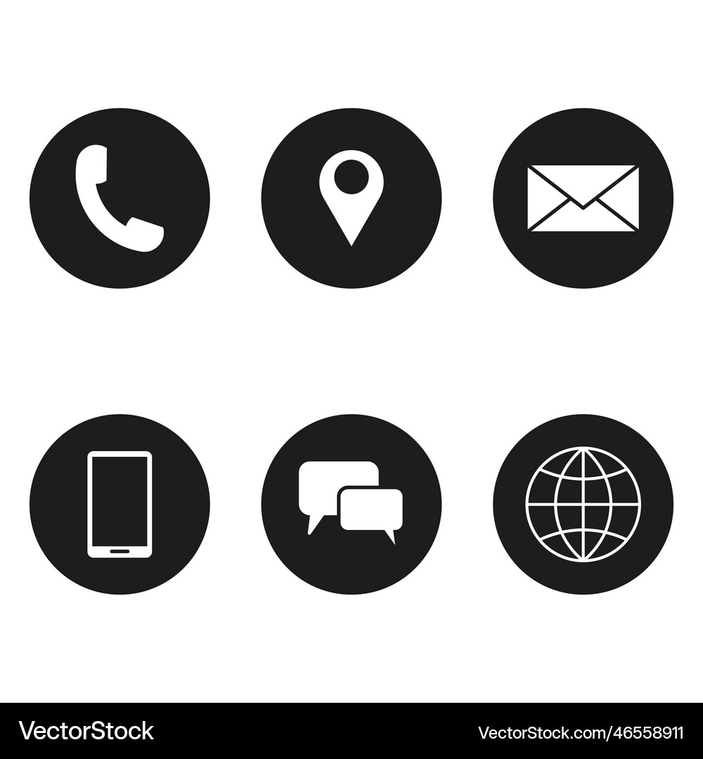 Icons communication call symbol smartphone Vector Image