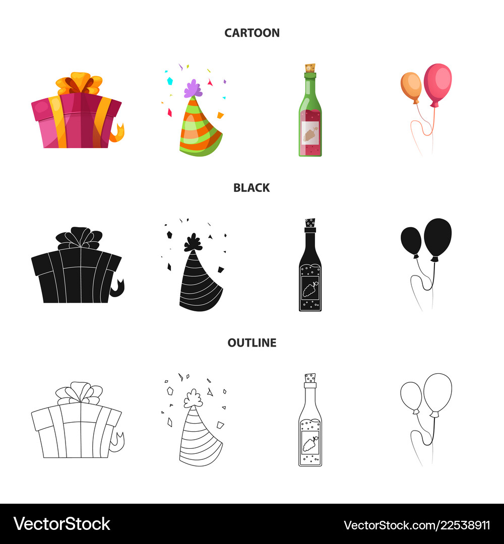 Party and birthday symbol Royalty Free Vector Image