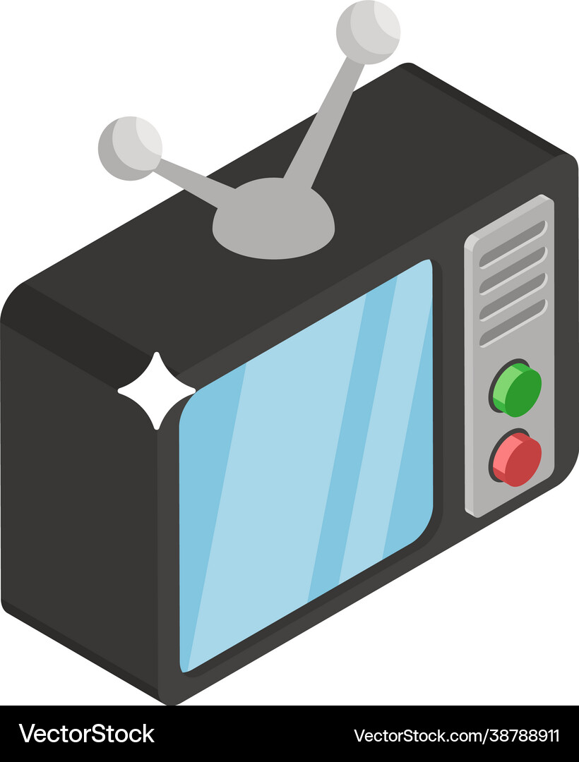 Retro tv Royalty Free Vector Image - VectorStock