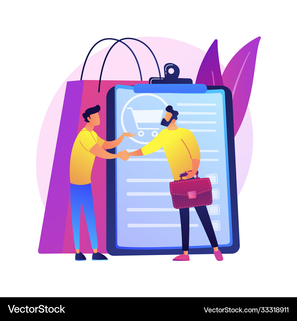 Sales Representative Abstract Royalty Free Vector Image