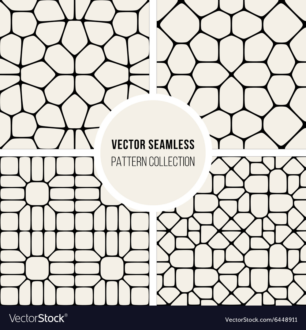 Seamless pavement pattern collection Royalty Free Vector