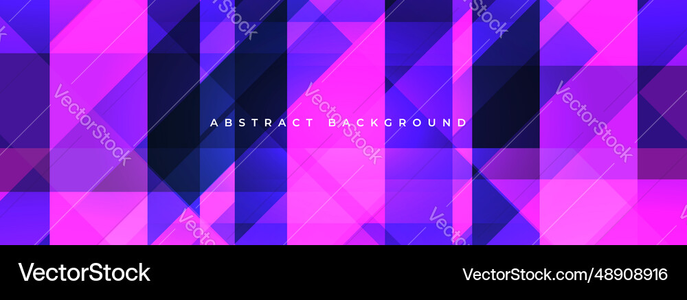 Blue and pink modern abstract wide banner Vector Image