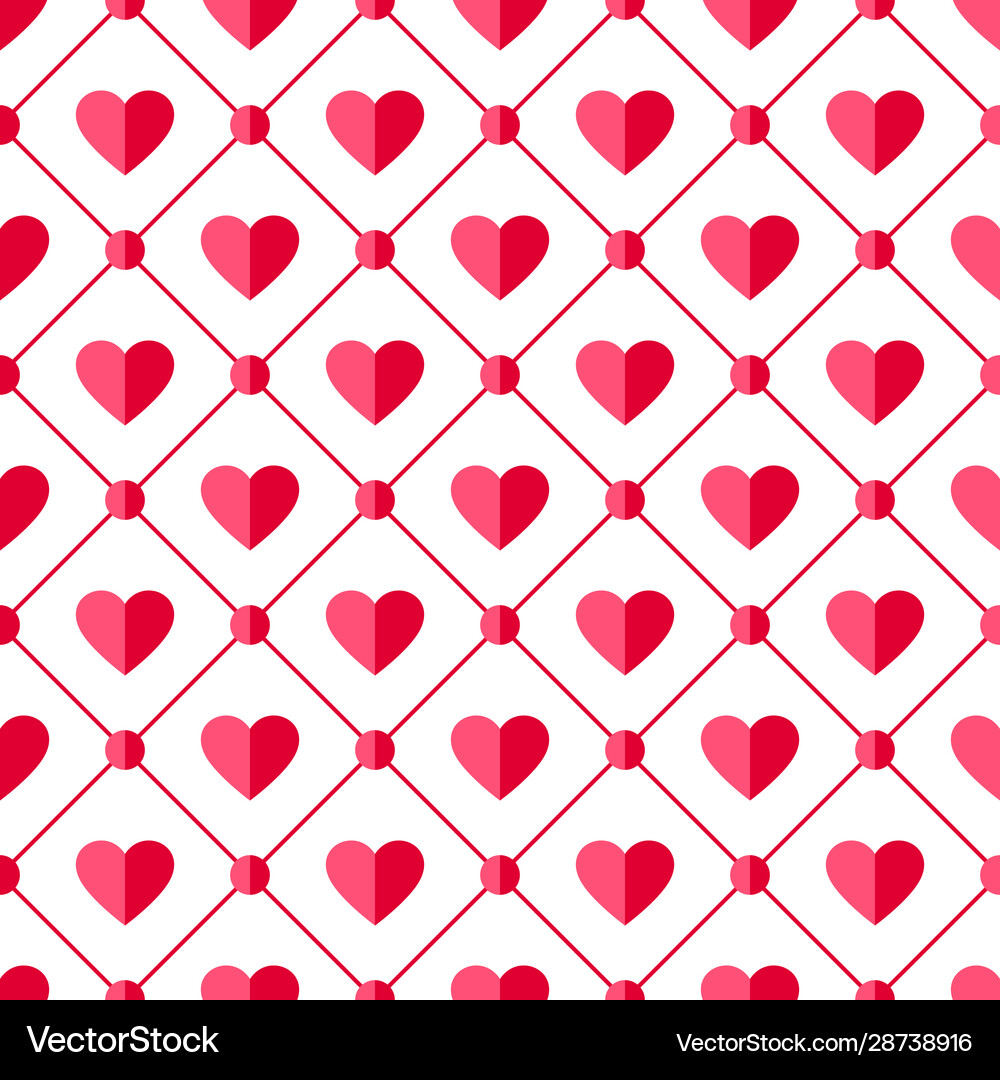 Heart seamless pattern love valentine day romantic