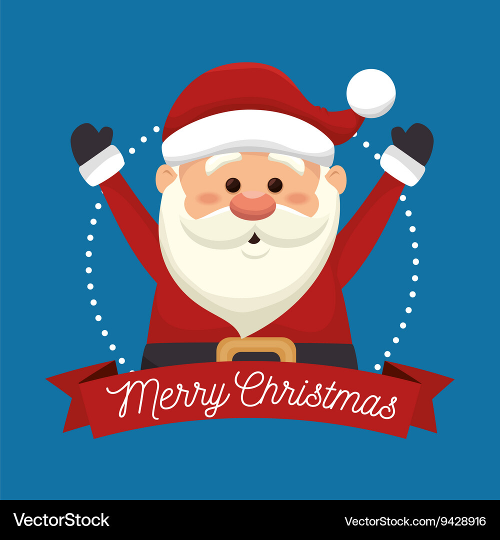 Santa claus isolated icon design Royalty Free Vector Image