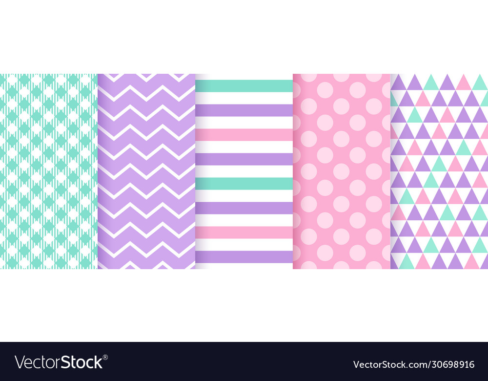 Scrapbook background seamless pattern geometric Vector Image