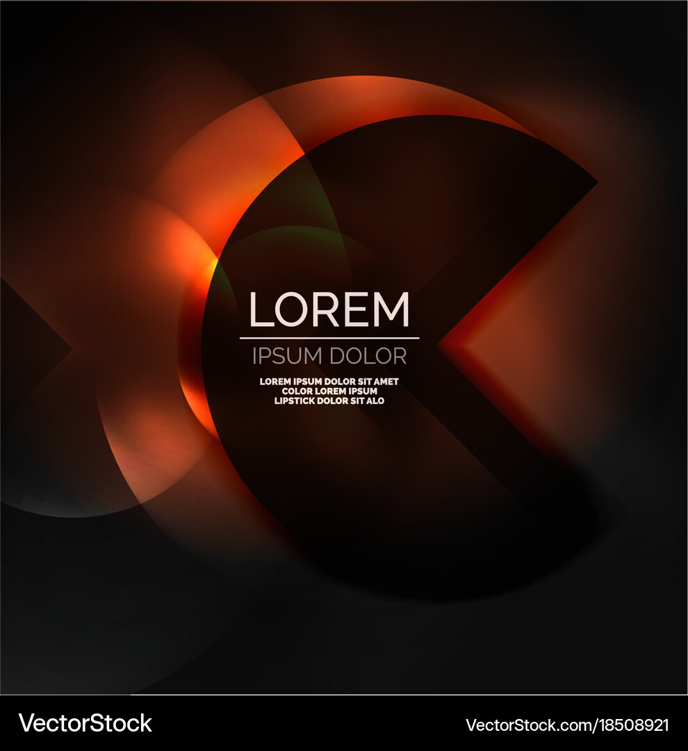Digital techno wallpaper glowing abstract Vector Image