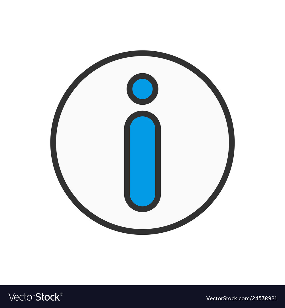 Information icon Royalty Free Vector Image - VectorStock