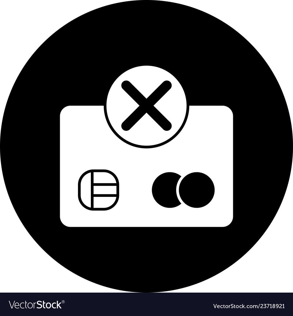 Payment failure icon Royalty Free Vector Image