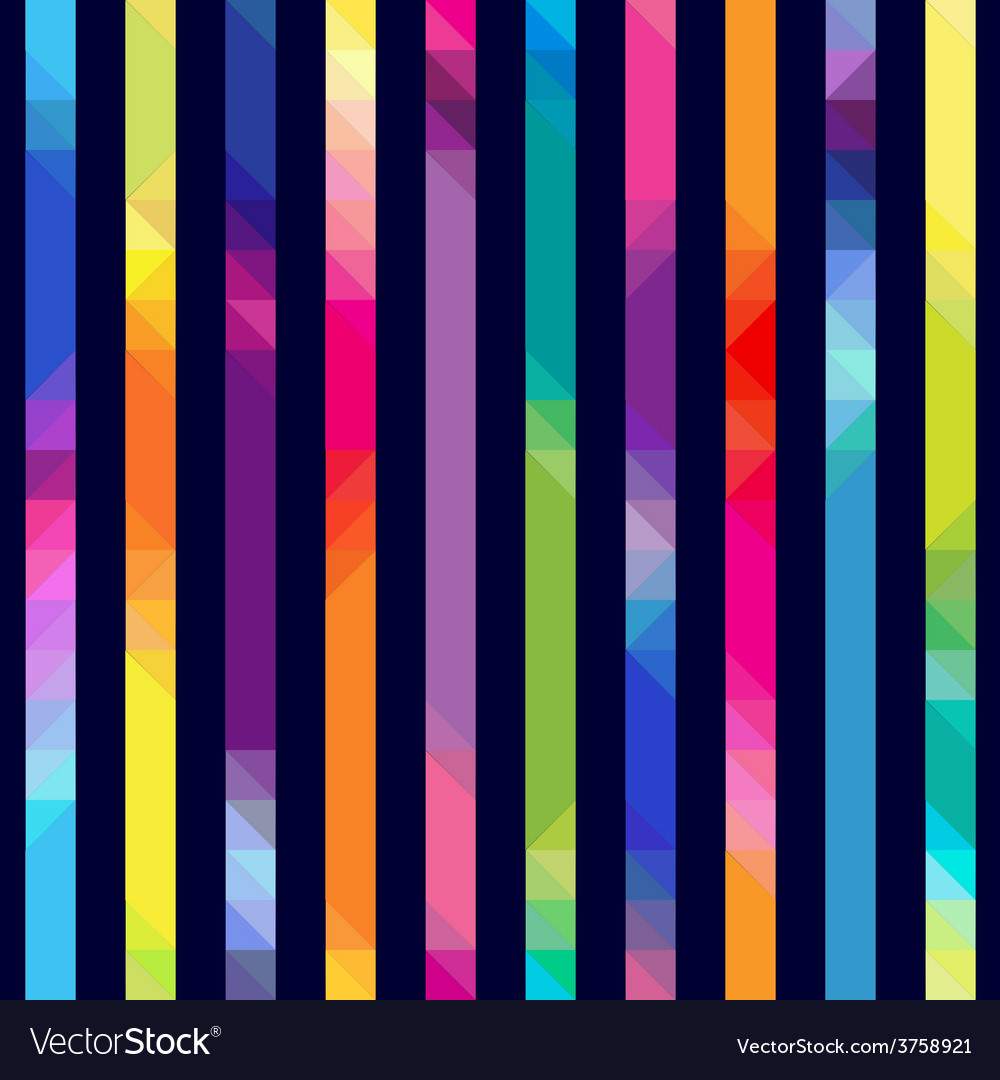 Strips with color transition from triangles Vector Image