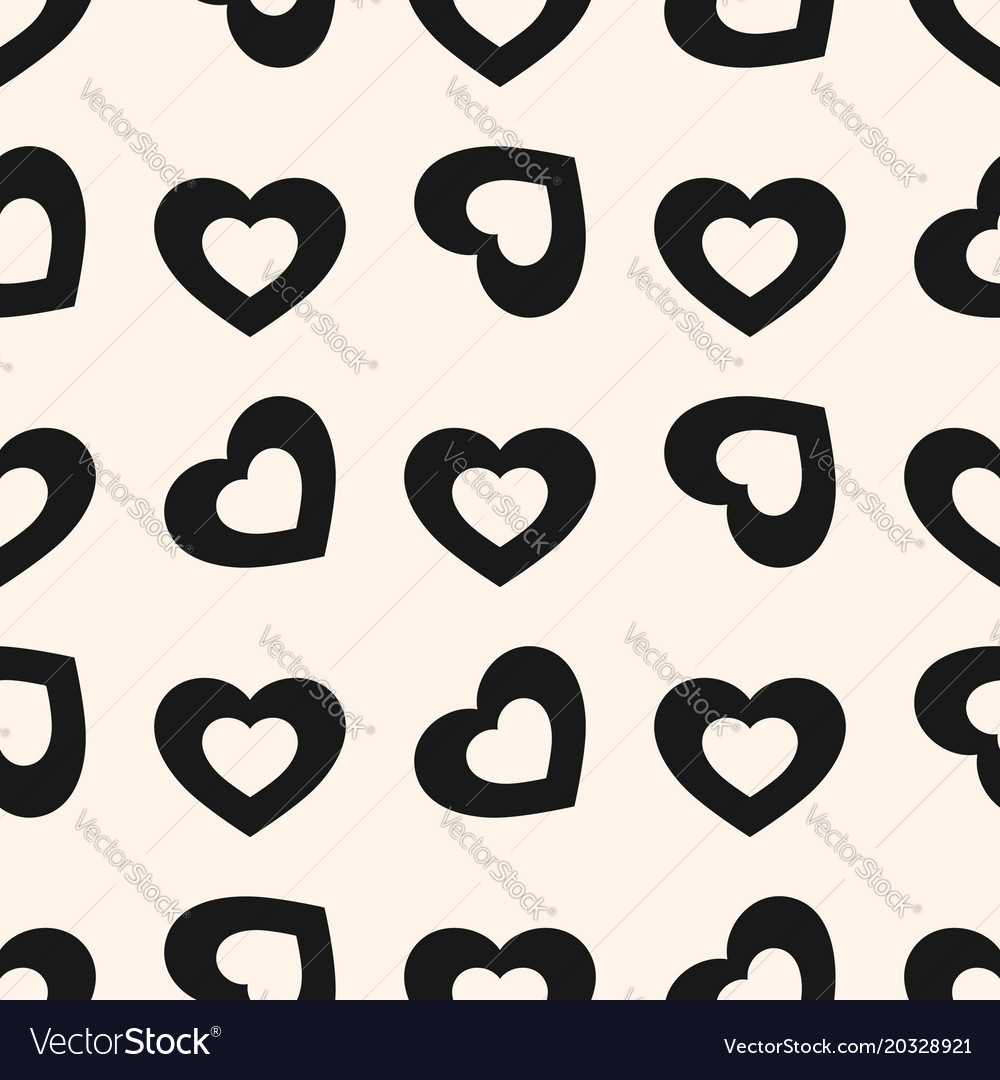 Valentines day background seamless pattern Vector Image