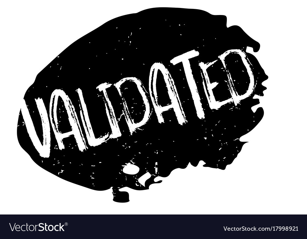 Validated rubber stamp Royalty Free Vector Image