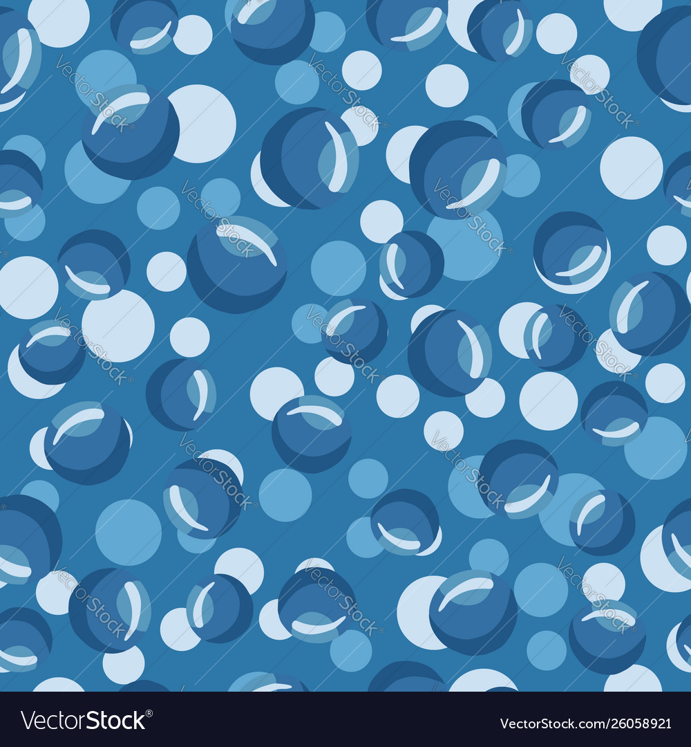 Water bubbles seamless pattern abstract Royalty Free Vector