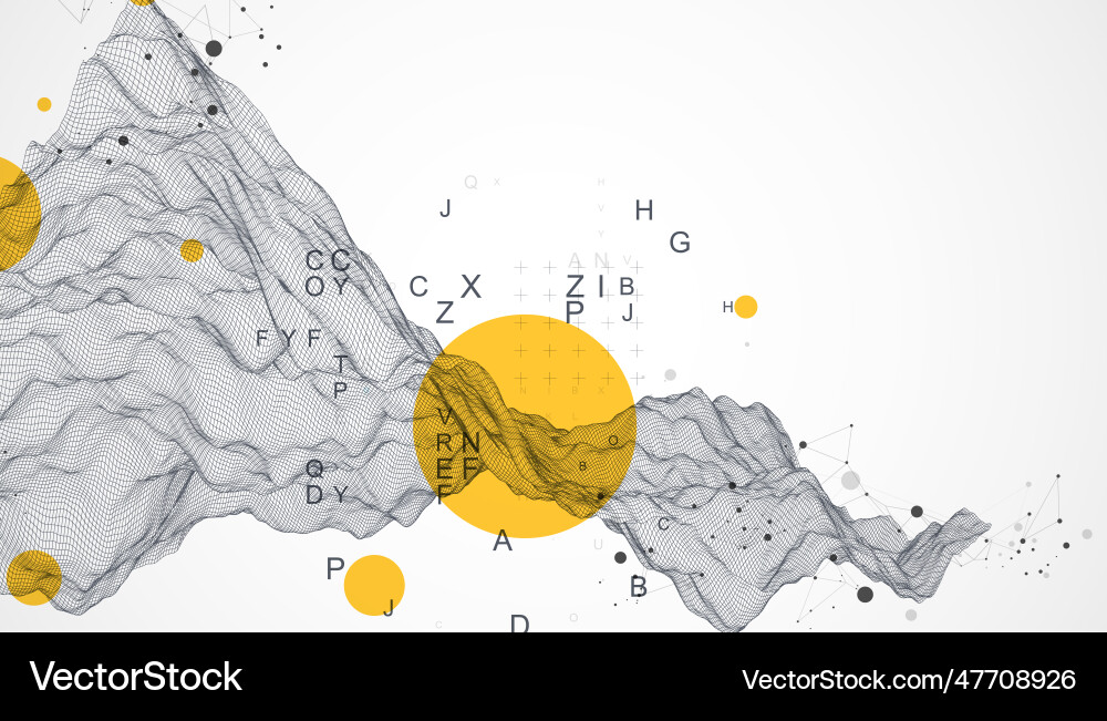Abstract scientific and technical background Vector Image