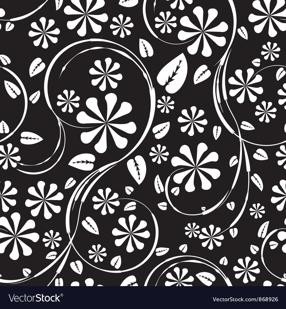 Abstract seamless floral background Royalty Free Vector