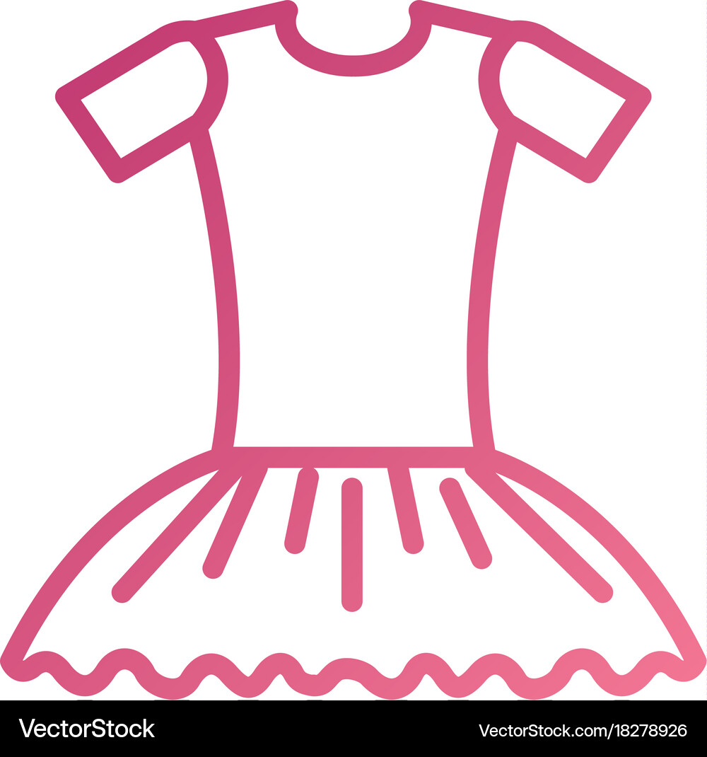 Ballet dress elegant costume Royalty Free Vector Image