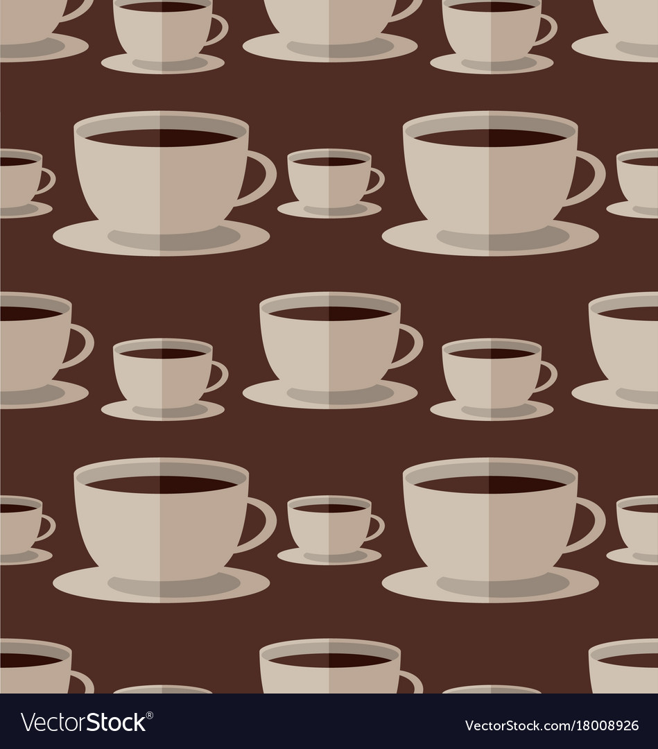 Coffee seamless pattern Royalty Free Vector Image