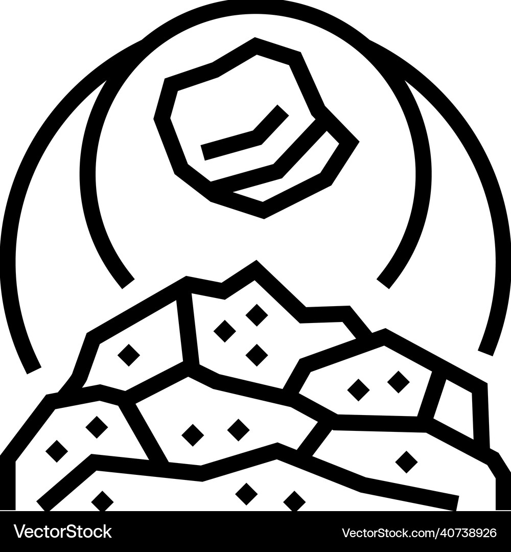 Synthetic resin production line icon Royalty Free Vector