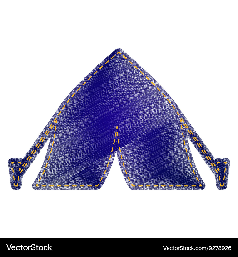 Tourist tent sign Royalty Free Vector Image - VectorStock