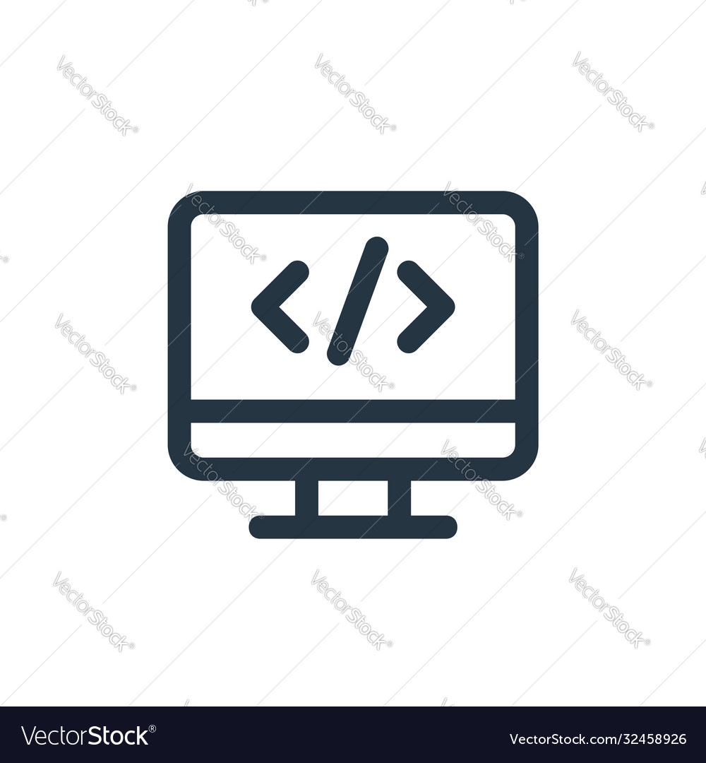 Web development icon development editable Vector Image