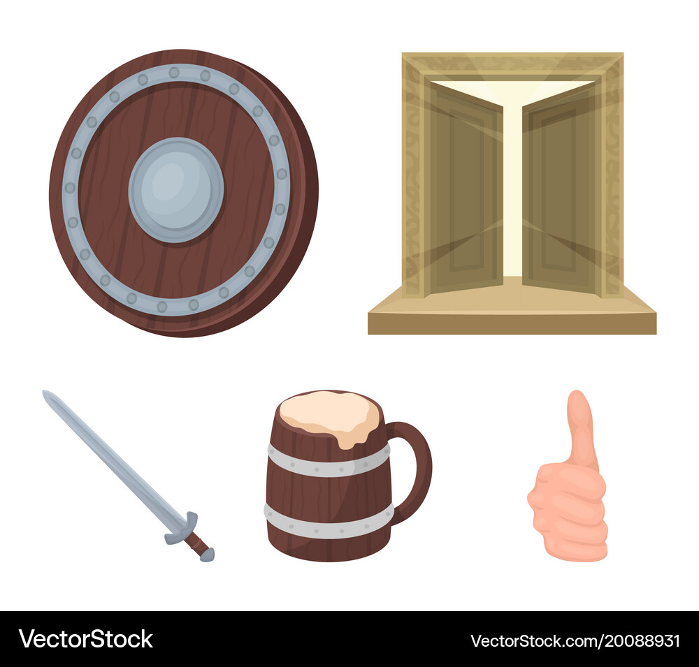 A gate to the treasure shield for protection Vector Image