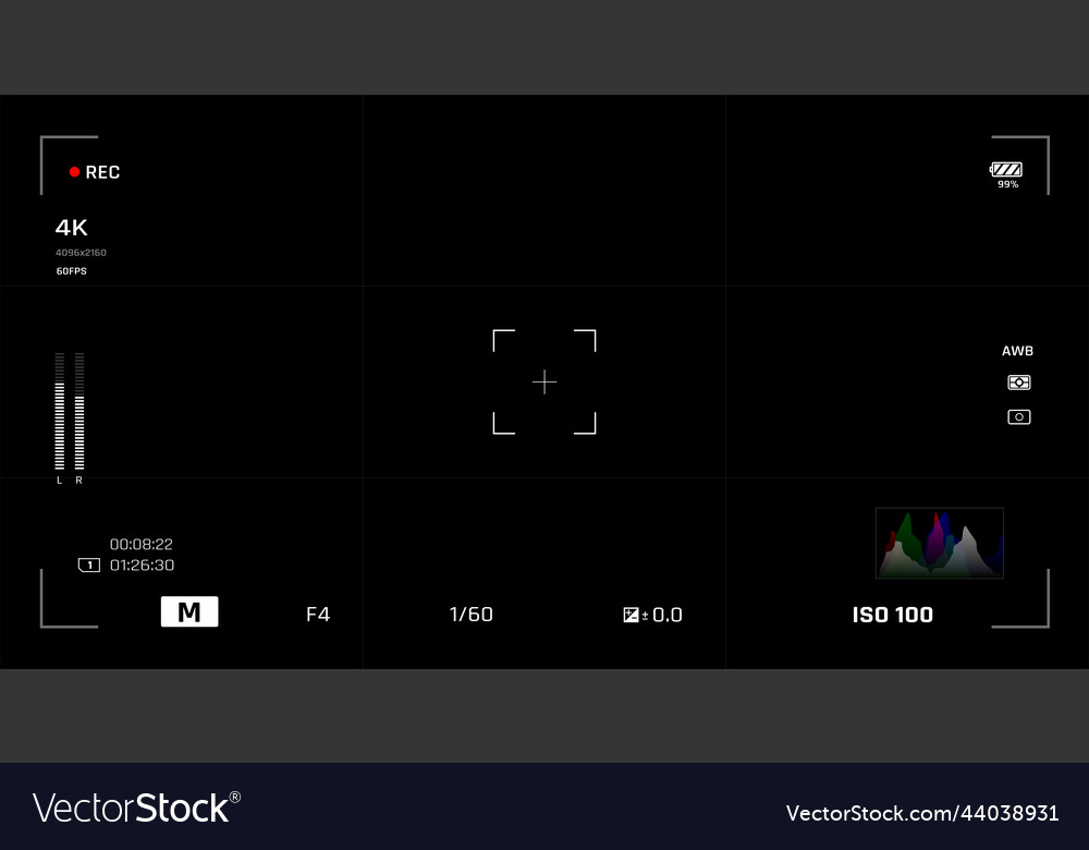 Camera user interface 005 Royalty Free Vector Image Camera user interface 005 Royalty Free Vector Image