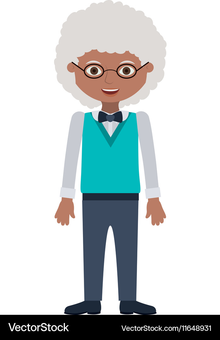 Isolated grandfather cartoon design Royalty Free Vector