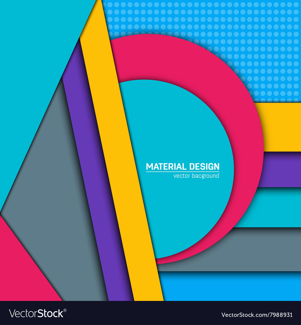 Material design background Royalty Free Vector Image