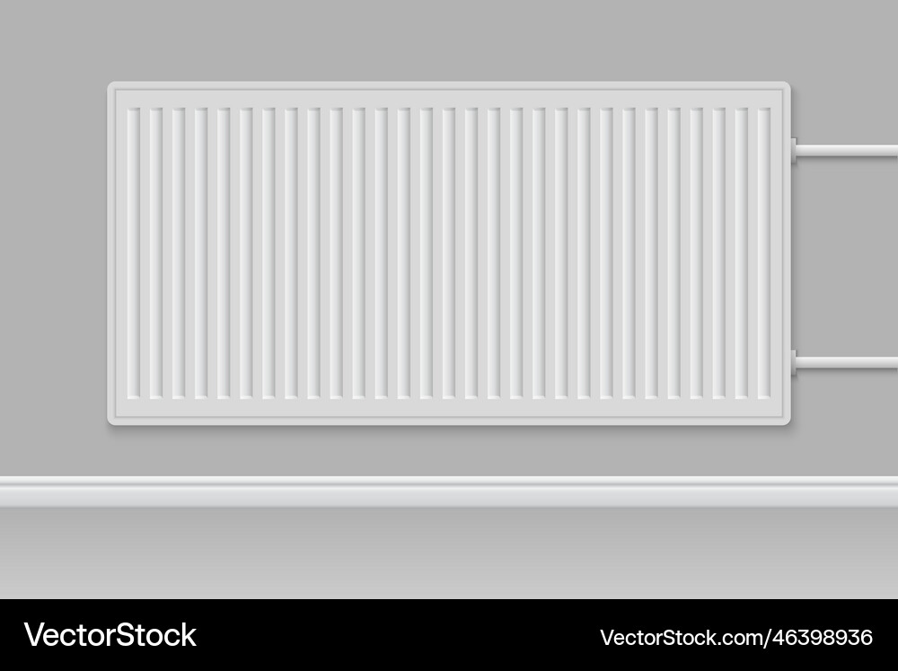 3d realistic heating battery domestic radiator Vector Image
