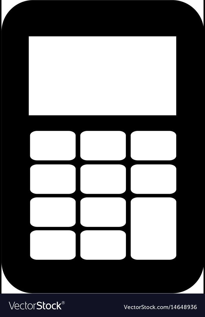 Calculator math device Royalty Free Vector Image