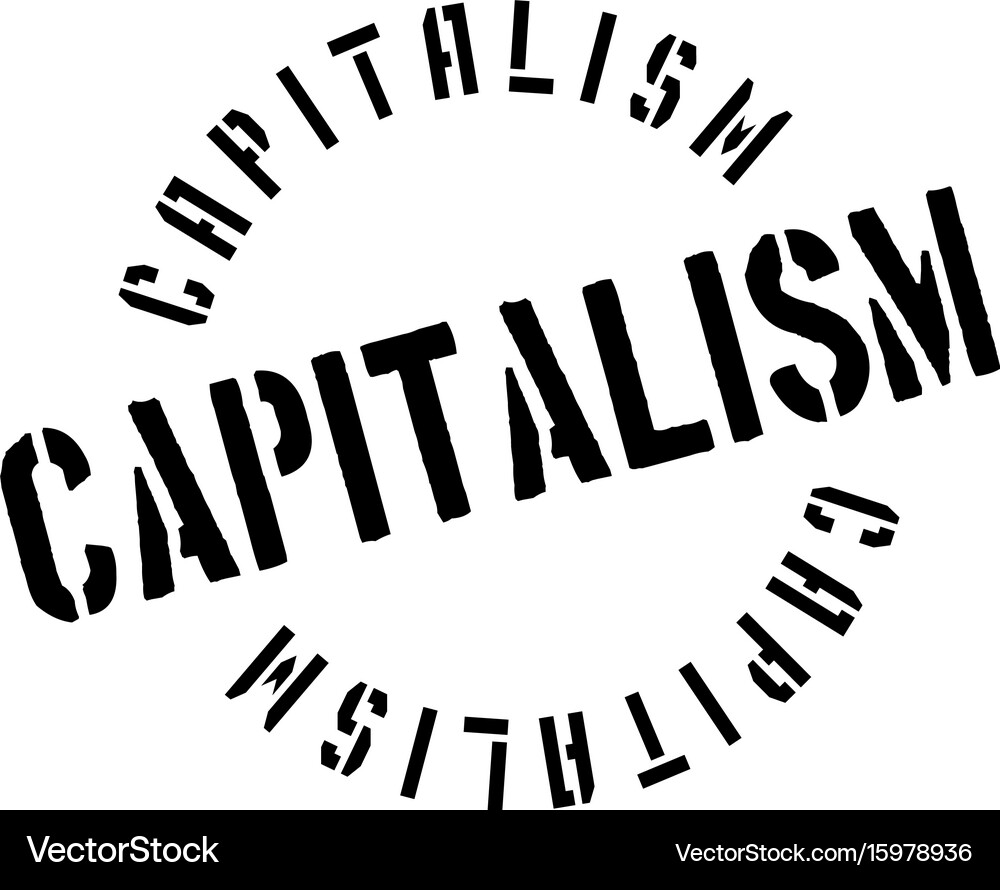 Capitalism rubber stamp Royalty Free Vector Image