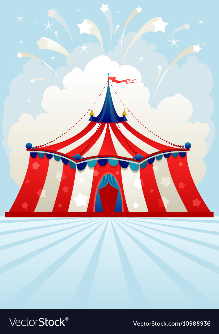 Circus tent Royalty Free Vector Image - VectorStock