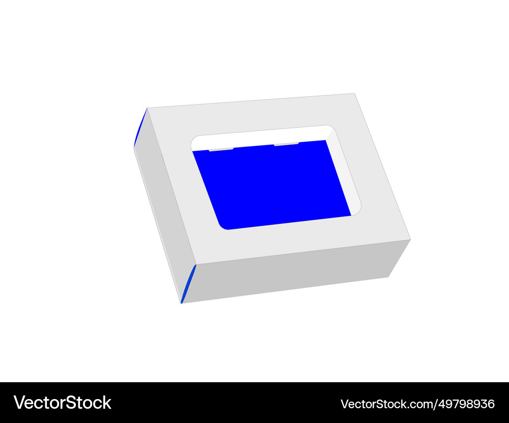 Display soap box dieline template Royalty Free Vector Image
