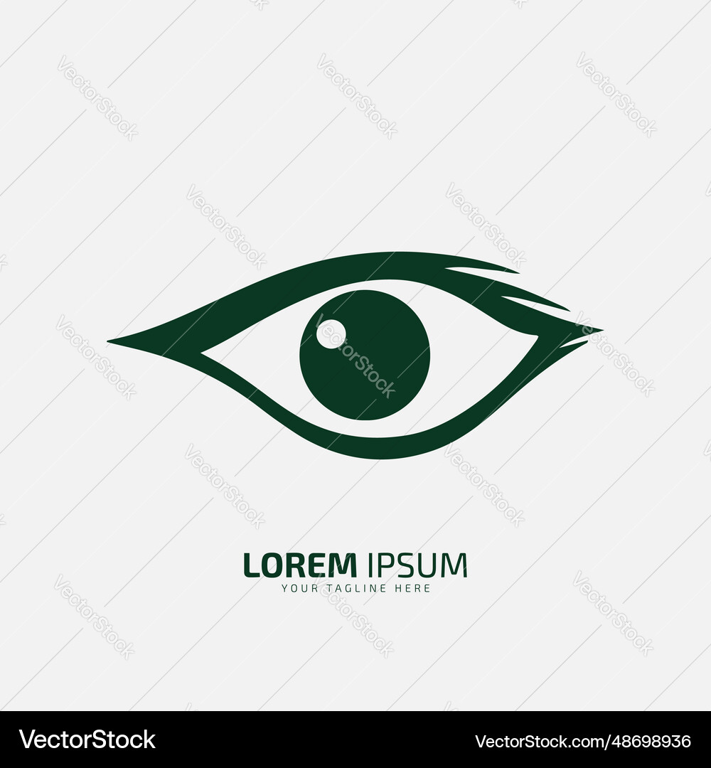Eye logo icon design template Royalty Free Vector Image