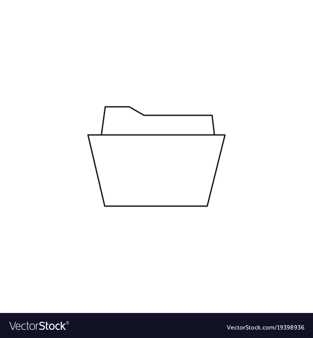 Ordner Icon Lizenzfreies Vektorbild - VectorStock