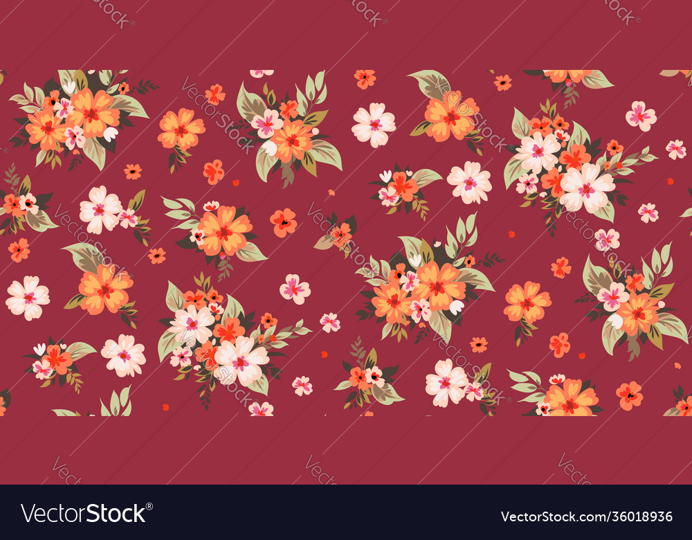 Seamless spring floral pattern 1 Royalty Free Vector Image