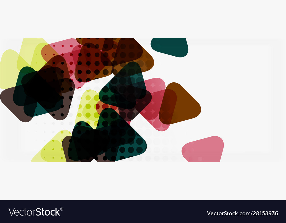 Triangle geometric abstract composition Royalty Free Vector