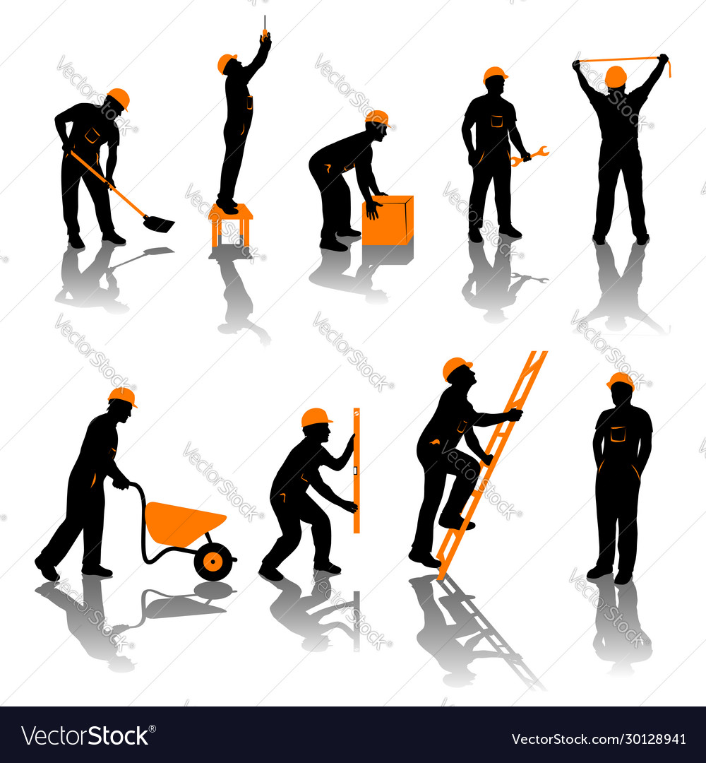 Builders Royalty Free Vector Image - VectorStock