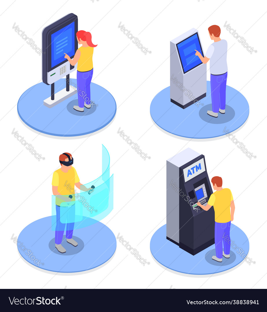 Interfaces 2x2 design concept Royalty Free Vector Image