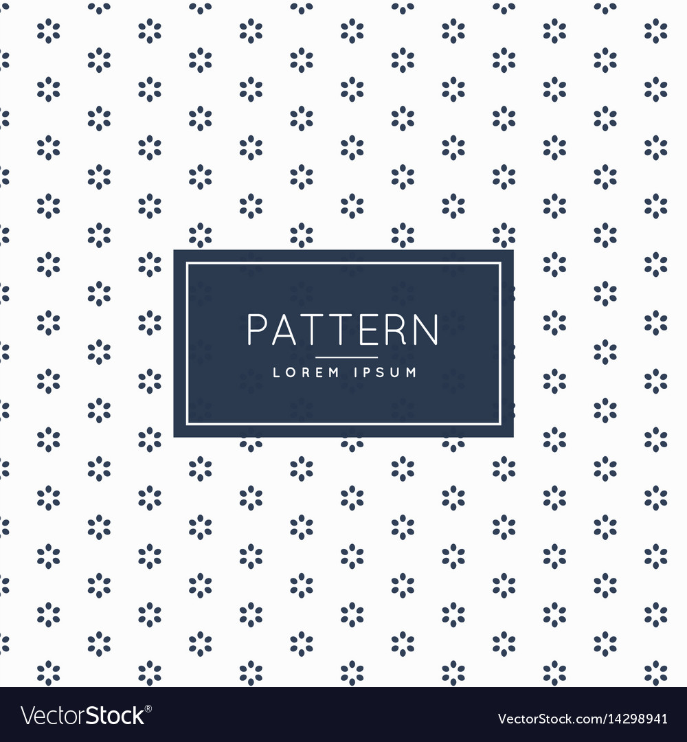 Minimal subtle flower pattern background Vector Image