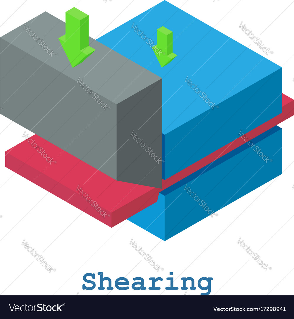 Shearing metalwork icon isometric 3d style Vector Image