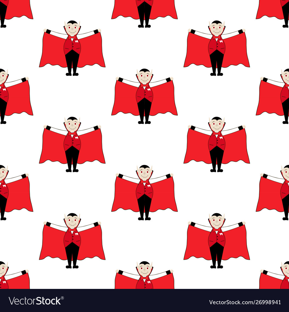 Vampire seamless pattern Royalty Free Vector Image